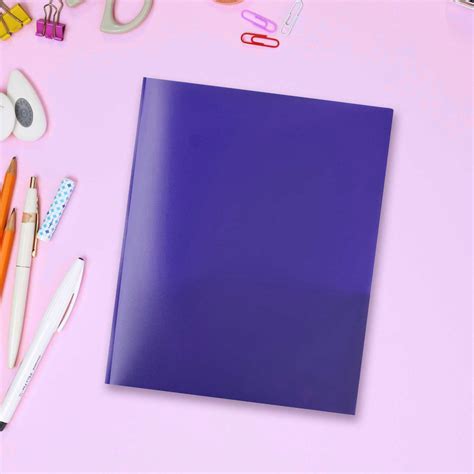Bcmmklpp Schools Or Offices Colored Plastic Folder With 2 Pockets 4 Colors Optional Back To
