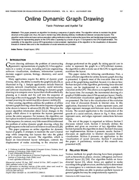 Pdf Online Dynamic Graph Drawing