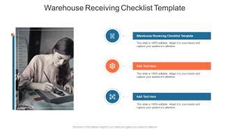 Warehouse Receiving Checklist Template PowerPoint Presentation And Slides SlideTeam