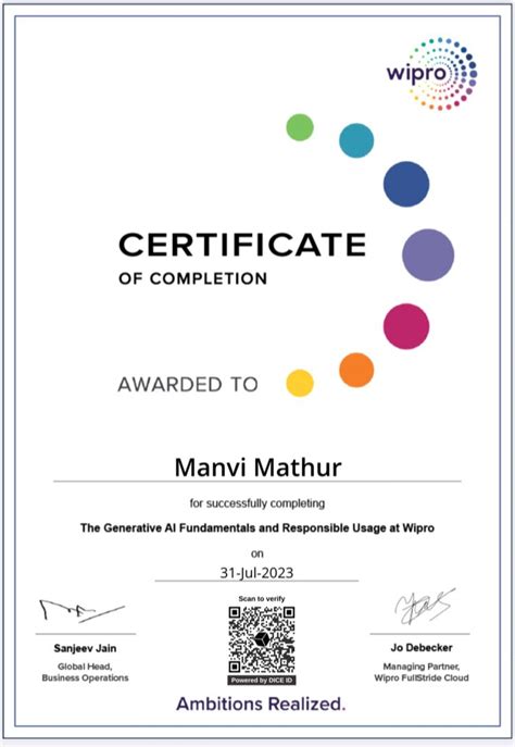 Manvi Mathur On Linkedin Im Happy To Share That Ive Obtained A New Certification Generative Ai…