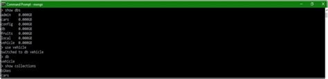 Creating A Collection In Mongodb And Show The List Of Existing Ones