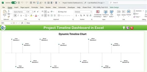Project Timeline Dashboard In Excel Pk An Excel Expert