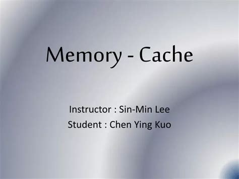 Ppt Memory Cache Powerpoint Presentation Free Download Id