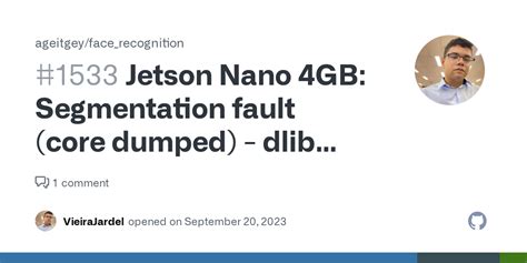 Jetson Nano Gb Segmentation Fault Core Dumped Dlib And Face