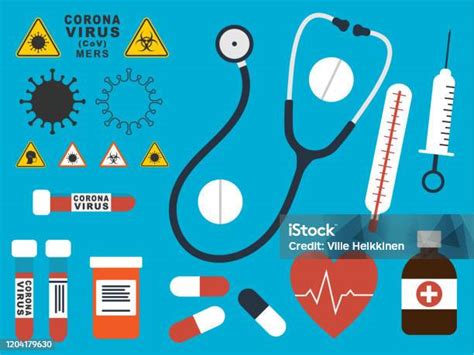 Mers 코로나 바이러스 경고 아이콘 모양입니다 생물학적 위험 위험 로고 기호 오염 전염병 바이러스 위험 징후 벡터 일러스트