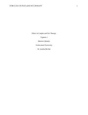 Vignette Edited Doc ETHICS IN COUPLES AND SEX THERAPY Ethics In Couples And Sex Therapy