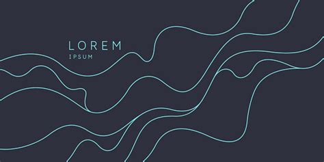 역동적인 파도가 있는 포스터 최소한의 스타일로 벡터 그림 추상적 배경입니다 모양에 대한 스톡 벡터 아트 및 기타 이미지 모양