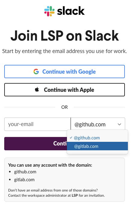 Unable To Join Slack Workspace · Issue 265 · Langserver · Github