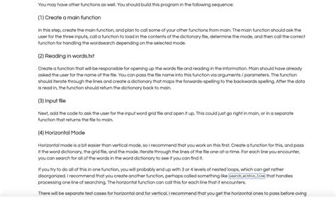 Solved Csc 110 Wordsearch In This Assignment You Will Be
