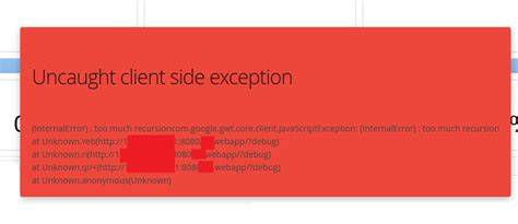 Debug Error Uncaught Side Exception Using Addons Js In Ui