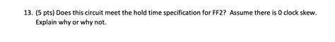 Solved Consider The Following Circuit Clk D With These