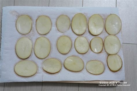 바삭한 감자칩 만들기