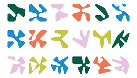 Modern Tangents Shapes Set Collection Of Bauhaus Rounded Design Elements 55208830 Vector Art