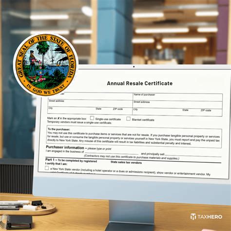 Get A Florida Resale Certificate Online Taxhero