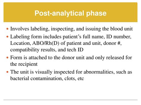 Ppt Guide To Pre Transfusion Compatibility Testing Process Powerpoint