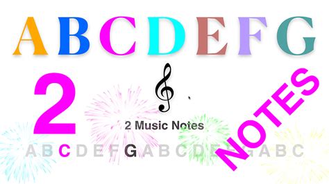 How To Read Music Notes In G Clef 2 Notes G Sol And C Do