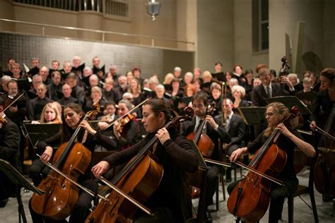 Classical Music Orchestra Performing With Chore Indoor Free Image Download