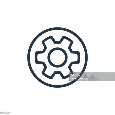 미디어 플레이어 개념에서 설정 아이콘 벡터입니다 설정 편집 가능한 스트로크의 얇은 선 그림입니다 웹 및 모바일 앱 로고 인쇄 미디어에 사용할 선형 기호설정 0명에 대한 스톡