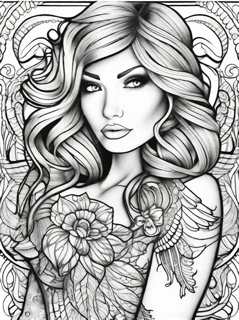 Advanced Adult Coloring Pages Tattoo