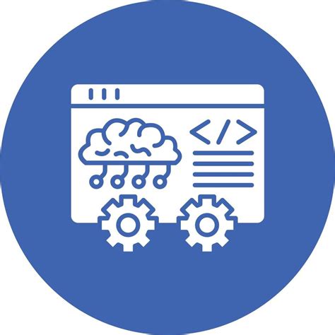 Code Learning Glyph Circle Background Icon 17719780 Vector Art At Vecteezy