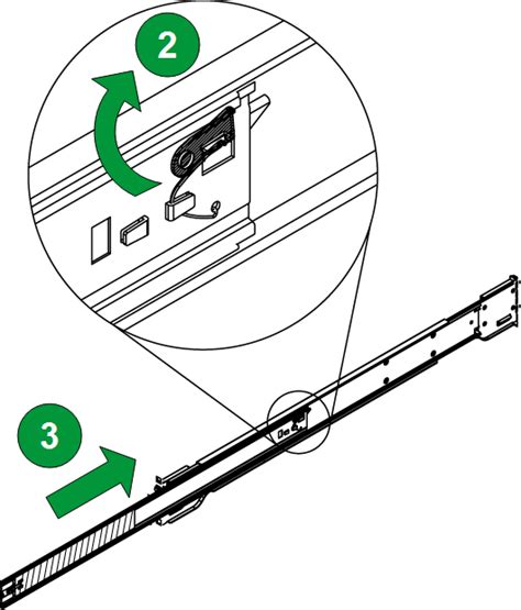 sys 622b trt installing the outer rails onto the rack