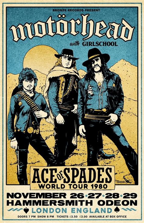 Motorhead Poster Vintage Concert Posters Concert Posters Rock