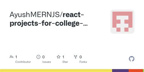 GitHub AyushMERNJS React Projects For College Final Years