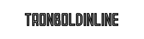 Tron Bold Inline Font