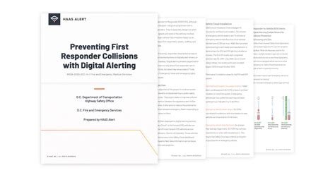 Preventing First Responder Collisions With Digital Alerting HAAS Alert