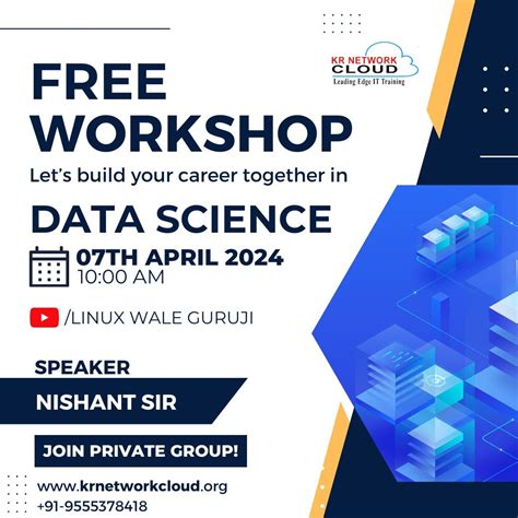 Kr Network Cloud Technologies On Linkedin Datascience Workshop Learning Knowledge Data
