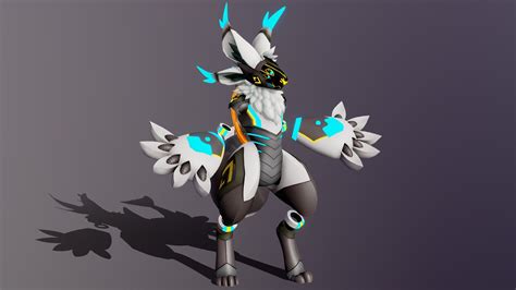 Protogen Kiwi 3d Model By L U X [57582b4] Sketchfab