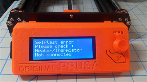 Heating Cartridge Replacement Causing Selftest Error R Prusa3d