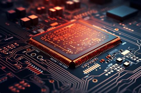 Premium Photo Photo Closeup Of Electronic Circuit Board With Cpu Microchip Electronic