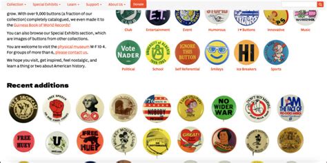 The Button Museum Stardustiee In The Neocities Club On Tumblr