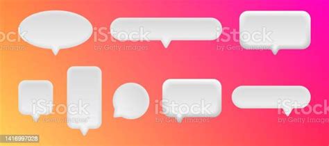 3d 메시지 상자 거품 텍스트 말하기 채팅 프레임 Brand Name Online Messaging Platform에 대한 스톡 벡터 아트 및 기타 이미지 Brand