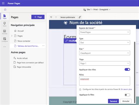 Procédure Incorporer Power Bi Dans Power Pages Microsoft Learn