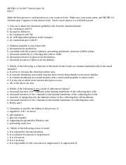 MCDB 111 Su 2017 Section Quiz 5A Pdf MCDB 111 Su 2017 Section Quiz 5A 9 6 17 Mark The Best