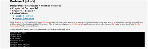 Problem 1 15 Pts Function Pointer Basics • Chapter