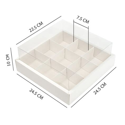 กล่องสีขาว ฝาใส 1 ใบ