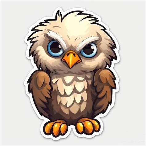 Premium Ai Image Cute Eagle