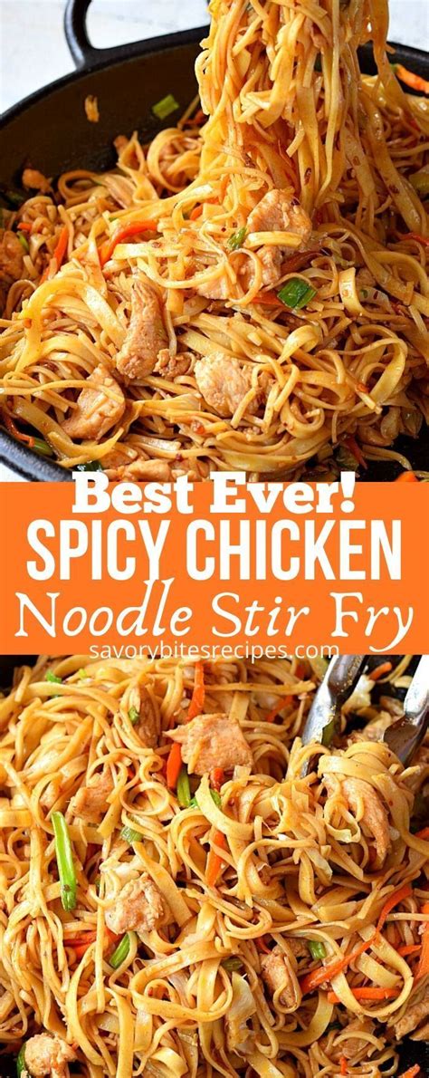 Make This Spicy Chicken Noodle Stir Fry Recipe Food Recipes Chicken Stir Fry Wi Chicken