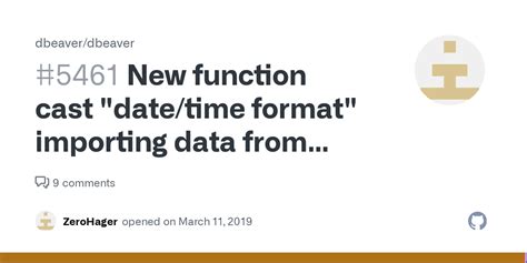 New Function Cast Datetime Format Importing Data From Csv · Issue
