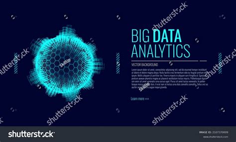 Big Data Analytics Abstract Server Background Stock Vector Royalty