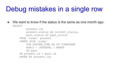 Mariadb Temporal Tables Ppt