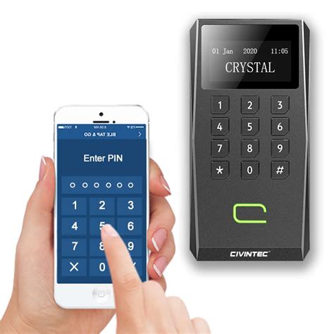 OLED Display Keypad Access Control RFID BLE Reader With Addressable Serial Port RS485 Osdp BLE