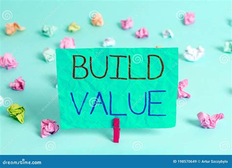 Handwriting Text Writing Build Value Concept Meaning Efficient Enough Way That It Will Generate