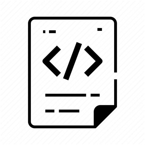 Code Document Icon Download On Iconfinder On Iconfinder