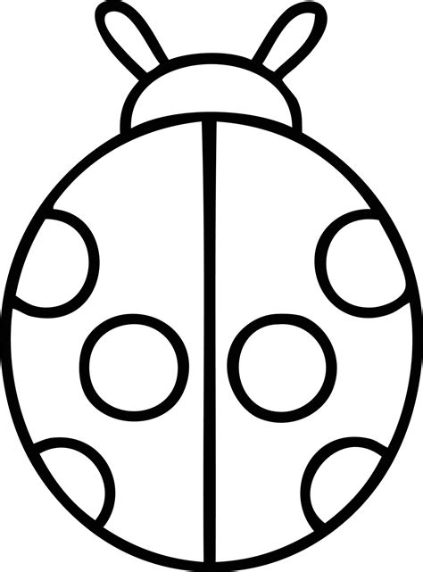 Line Drawing Cartoon Lady Bug 11503146 Vector Art At Vecteezy