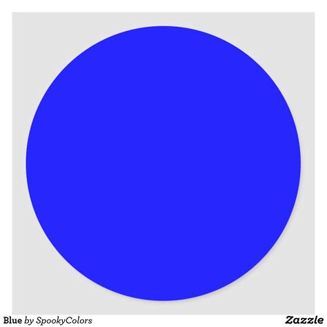 Blue Classic Round Sticker Zazzle Round Stickers Elements Of