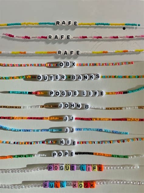 Obx Inspired Bracelets Seed Bead Bracelet Patterns Friendship Bracelets With Beads Diy